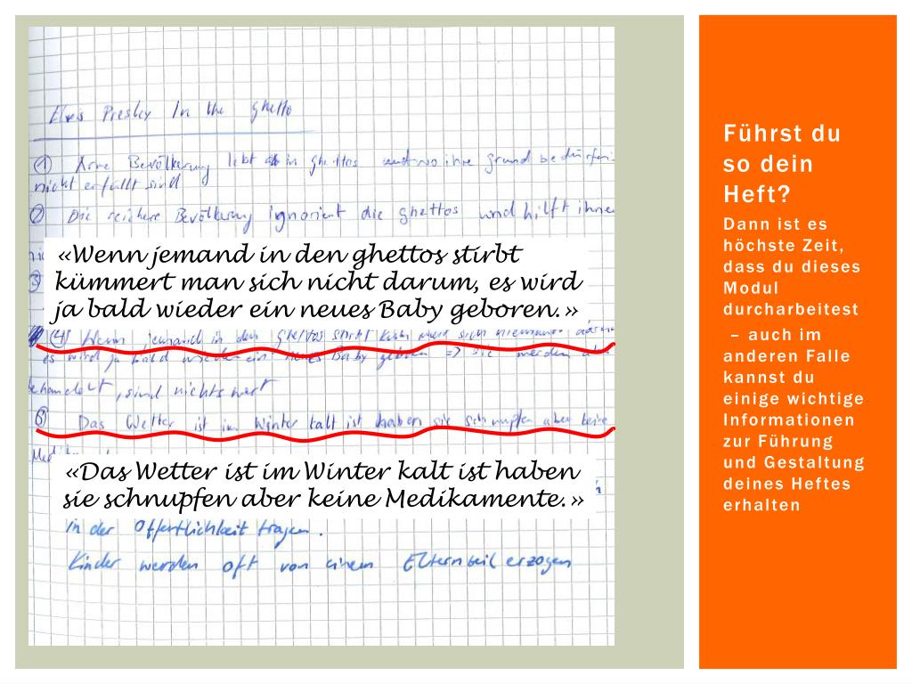 PPT - Heft Heften Hefter Leit Heft faden zur Heftführung: Einführung ...