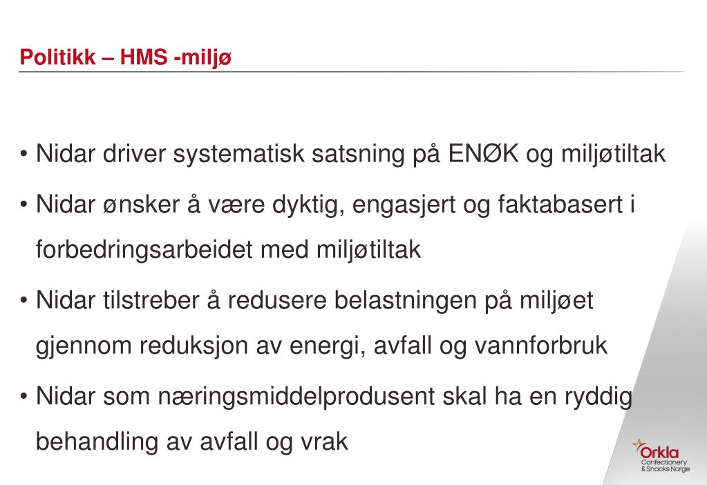 PPT - Energieffektivisering Nidar Tiltak og resultater PowerPoint ...
