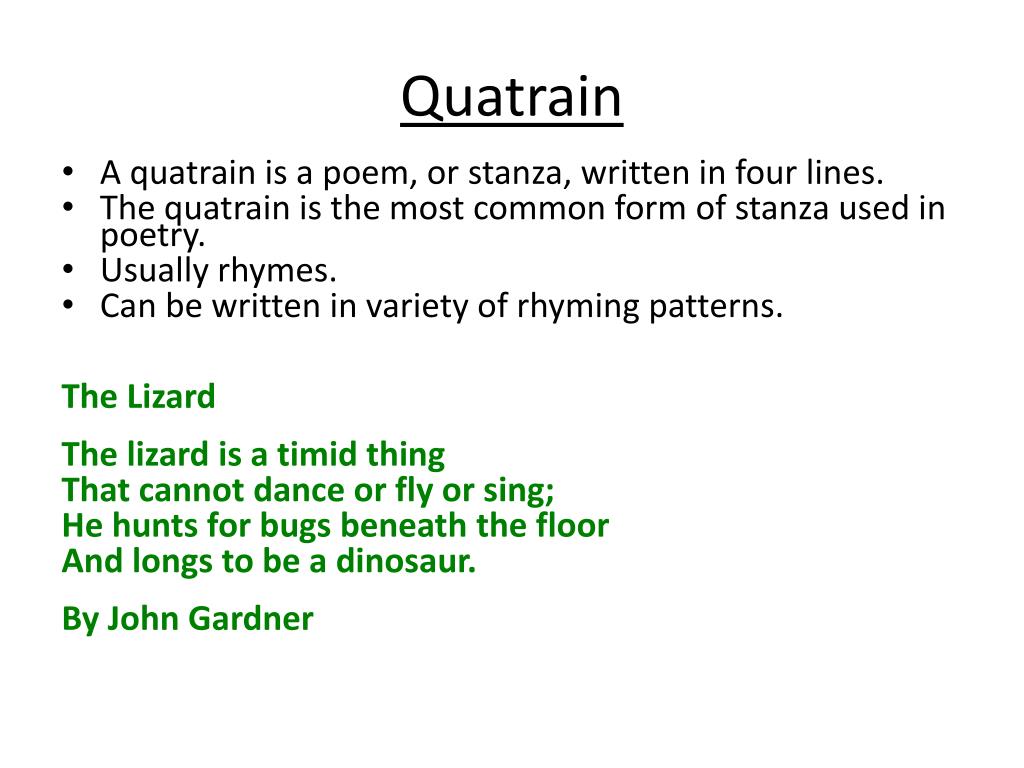 PPT - Literary Lemur Presents: Poetic Structure PowerPoint Presentation ...