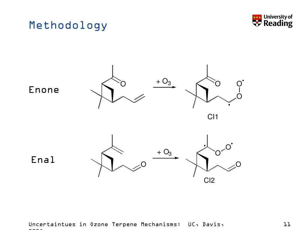 PPT - Secondary Organic Aerosol Formation: Ozonolysis of Terpenes ...