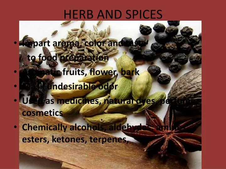 PPT - HERB AND SPICES PowerPoint Presentation, free download - ID:2124501