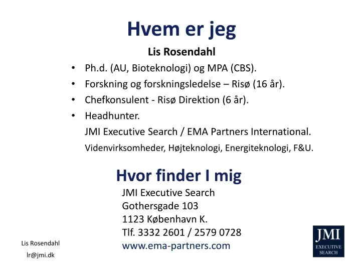 PPT - Hvem er jeg PowerPoint Presentation, free download - ID:2124820