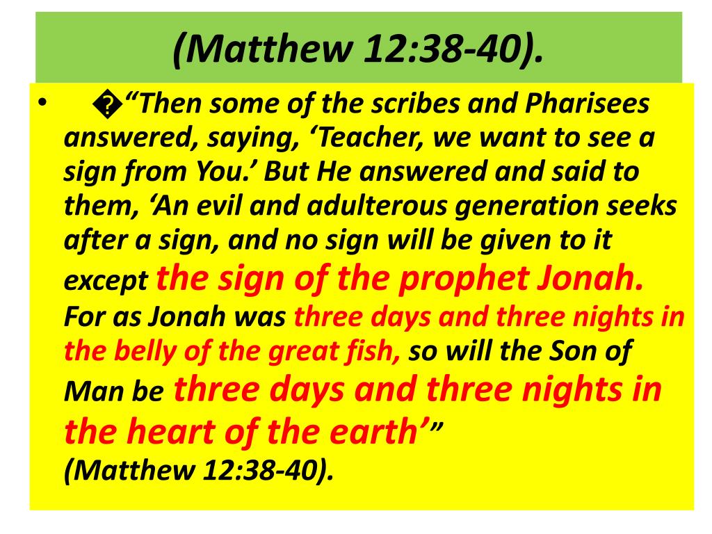 PPT - The sign of Jonah and Jesus Christ PowerPoint Presentation, free ...