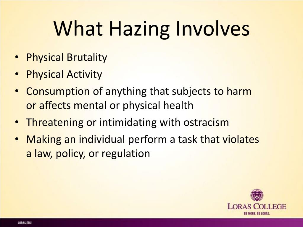 PPT - College Athletes And Hazing: Perceptions And Prevention Measures ...