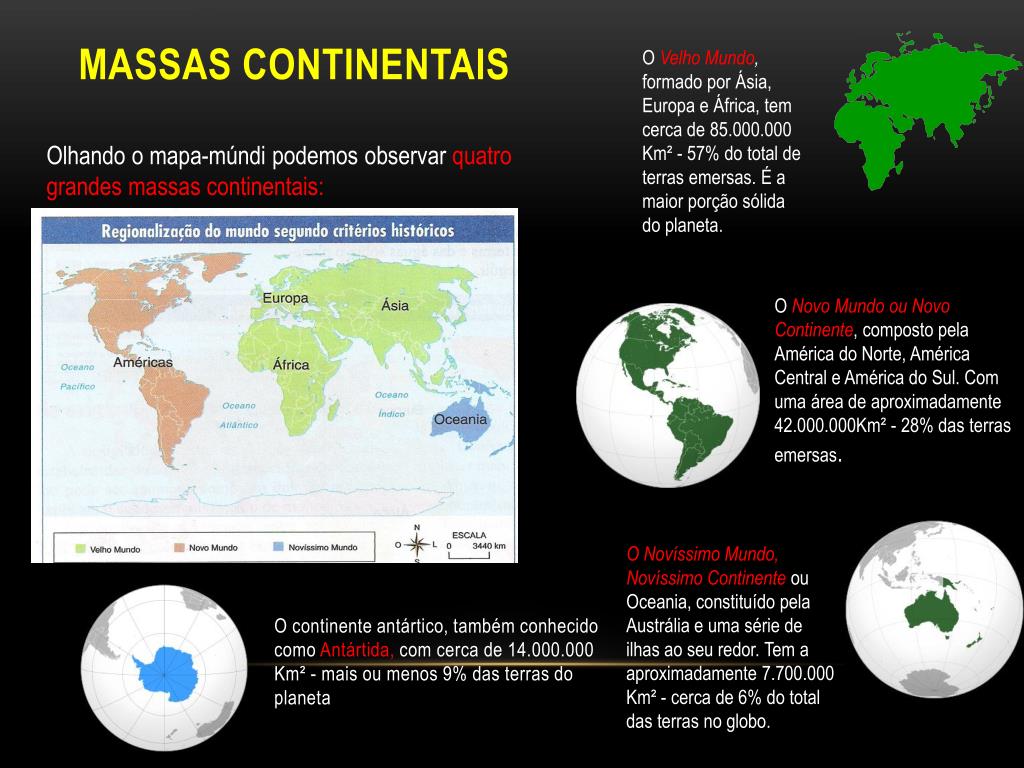 PPT - CONTINENTES E PAISAGENS NATURAIS PowerPoint Presentation, free ...