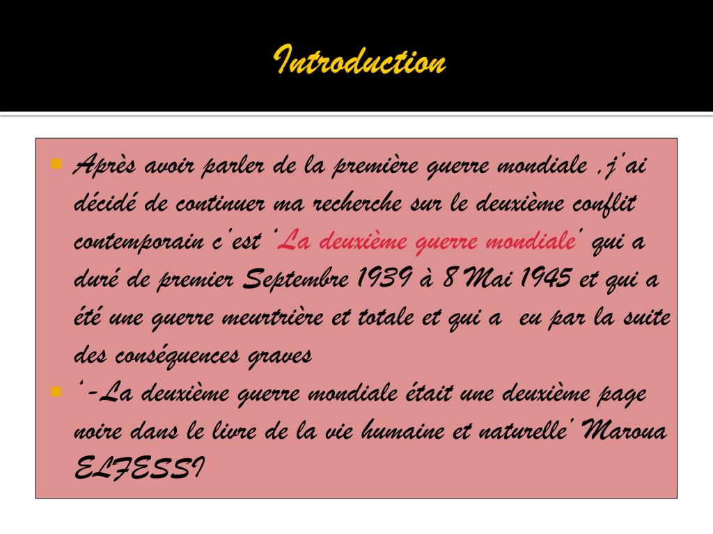 PPT - Au cœur de la deuxième guerre mondiale PowerPoint Presentation ...