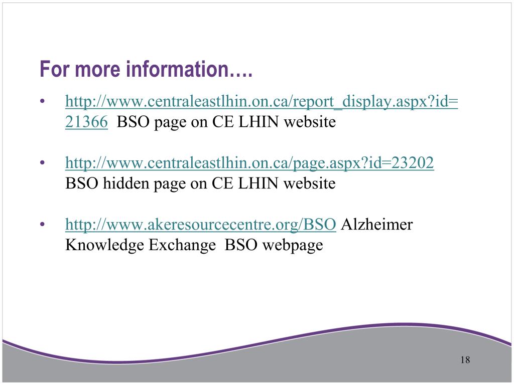 PPT - Behavioural Supports Ontario BSO Impact in Ontario and the CE ...
