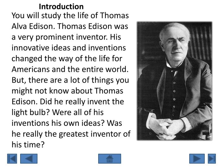 PPT - Thomas Edison PowerPoint Presentation - ID:2126153