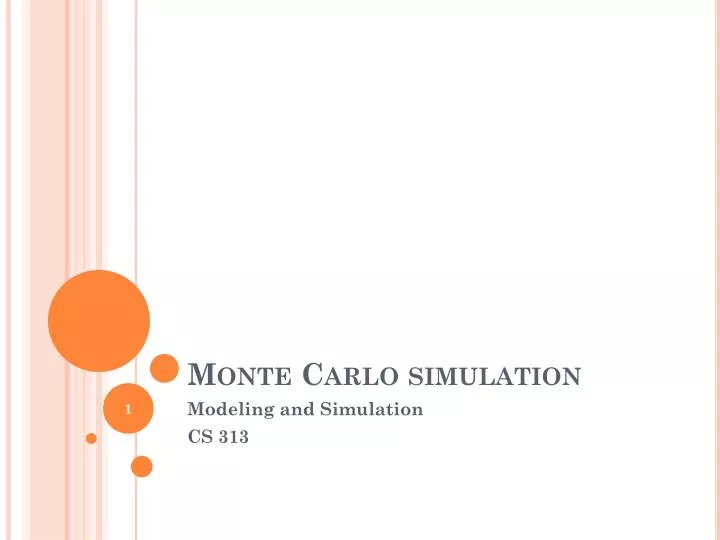 PPT - Monte Carlo simulation PowerPoint Presentation, free download ...