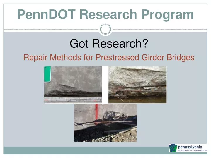 PPT - PennDOT Research Program PowerPoint Presentation, free download - ID:2126959
