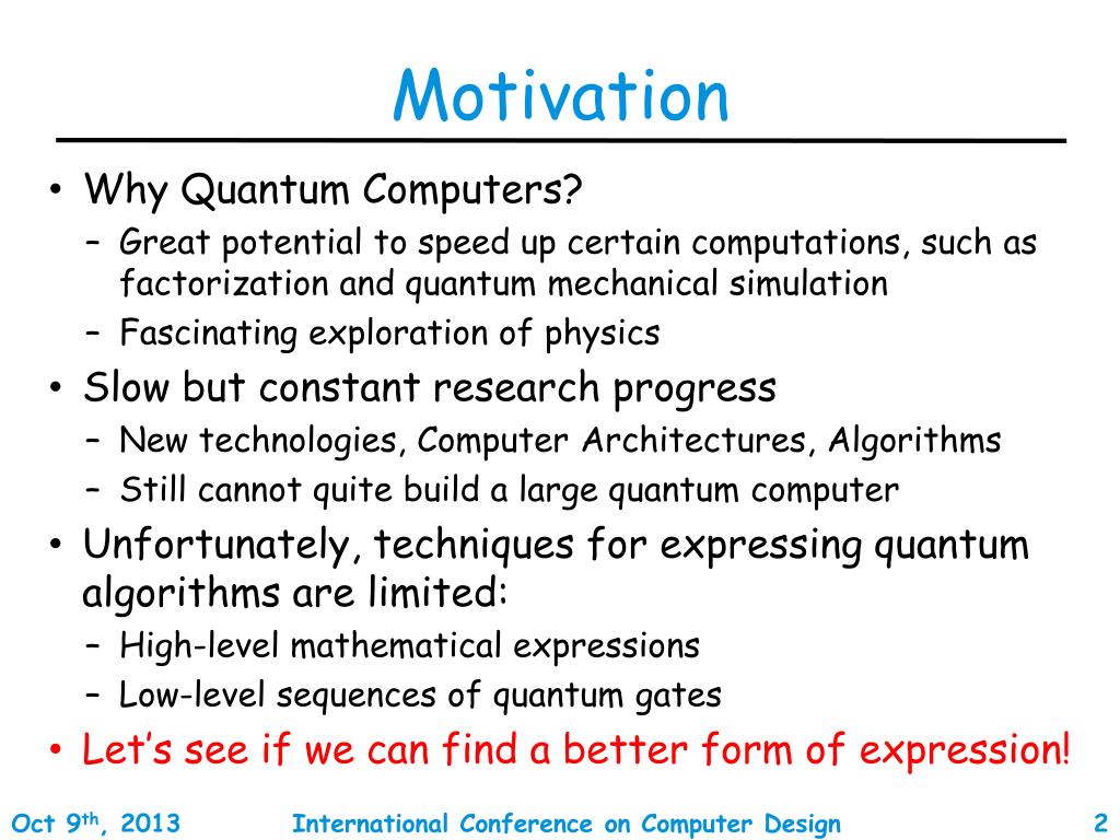 Ppt Chisel Q Designing Quantum Circuits With A Scala Embedded Language Powerpoint