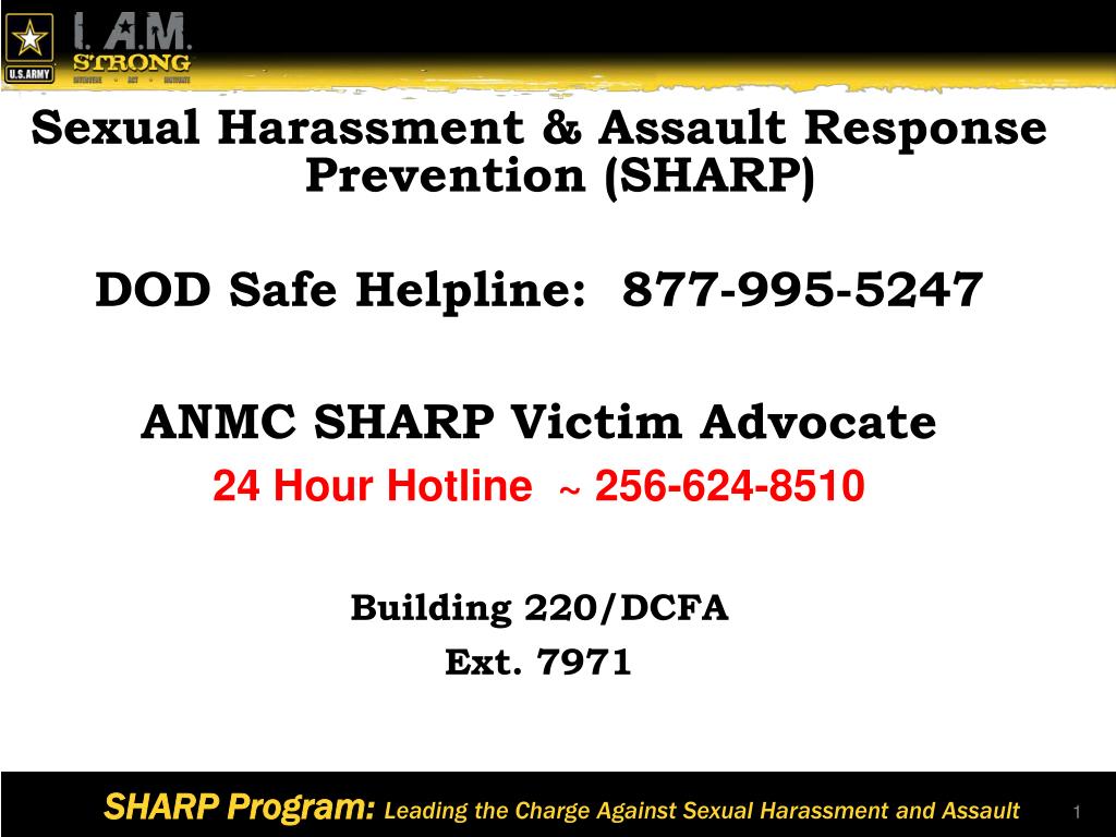PPT - Sexual Harassment & Assault Response Prevention (SHARP) DOD Safe ...