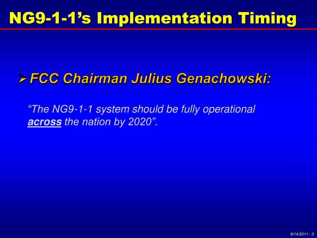 PPT - The Impacts of NG9-1-1 on Public Safety Communication Centers ...