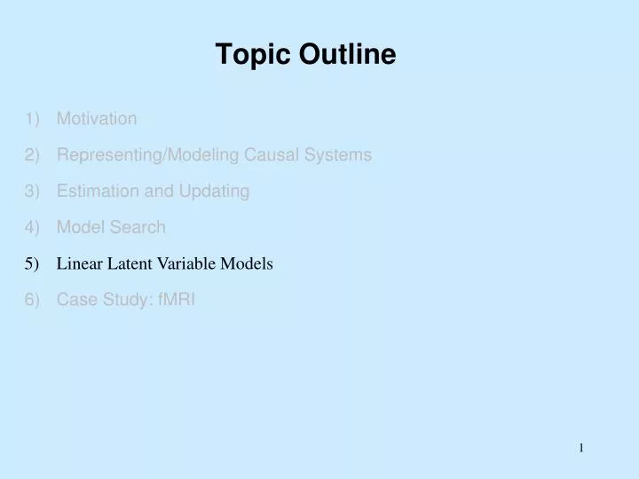 PPT - Topic Outline PowerPoint Presentation, free download - ID:2127975