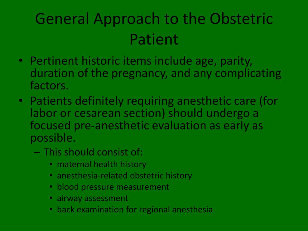 Ppt Obstetric Anesthesia Powerpoint Presentation Free Download Id
