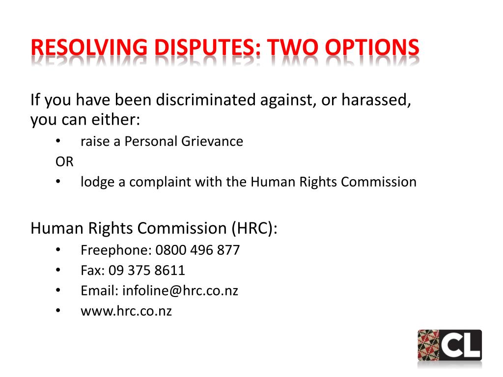 PPT - Human Rights and Discrimination in Employment PowerPoint ...