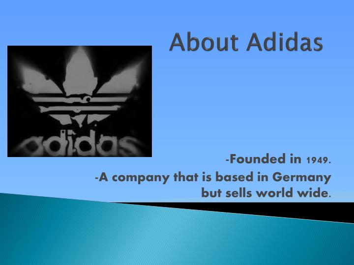 PPT - Adidas PowerPoint Presentation - ID:2128561