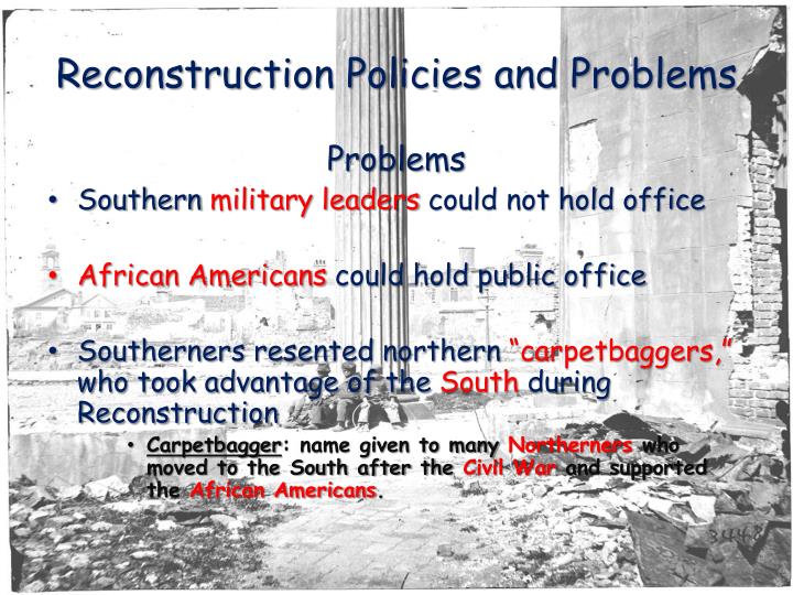 PPT - Civil War Reconstruction PowerPoint Presentation - ID:2128773