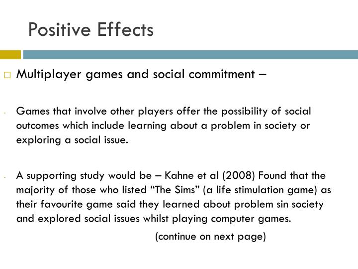 PPT - The effects of video and computer games PowerPoint Presentation ...