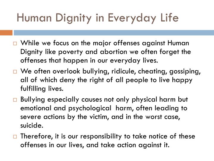 PPT - Human Dignity: The Cornerstone of Catholic Social Teaching ...