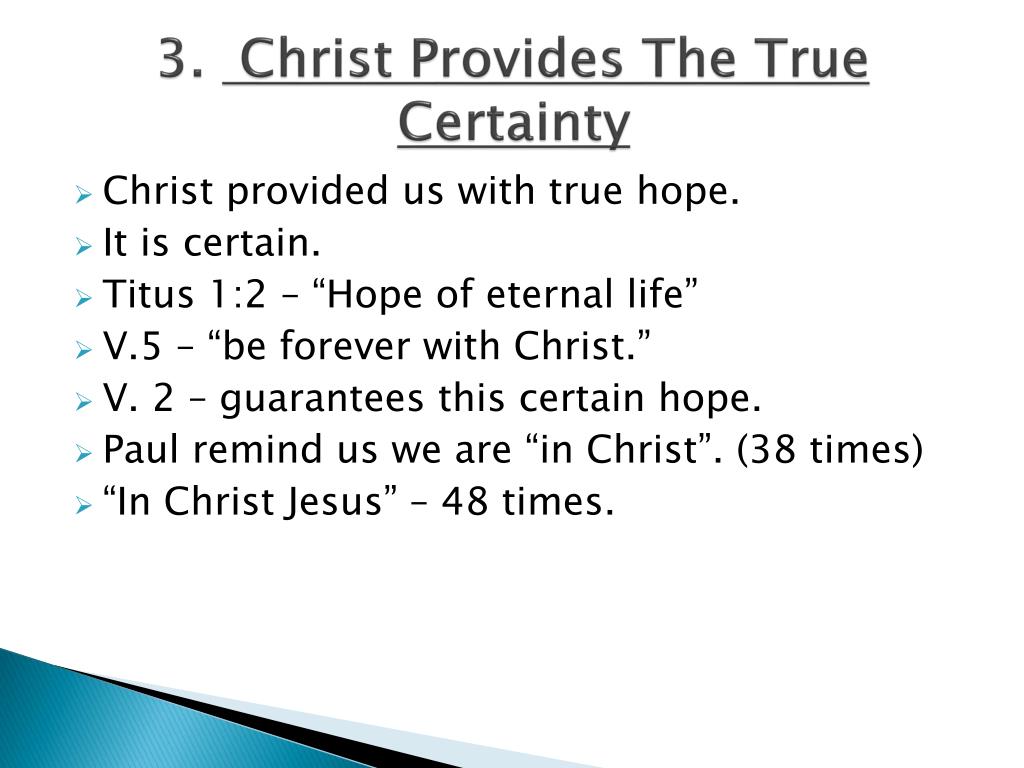 PPT - Christ Makes You Complete: Faith, Fulfillment, and Certainty in ...