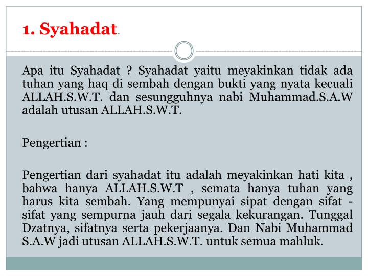 PPT - RUKUN ISLAM PowerPoint Presentation - ID:2130477