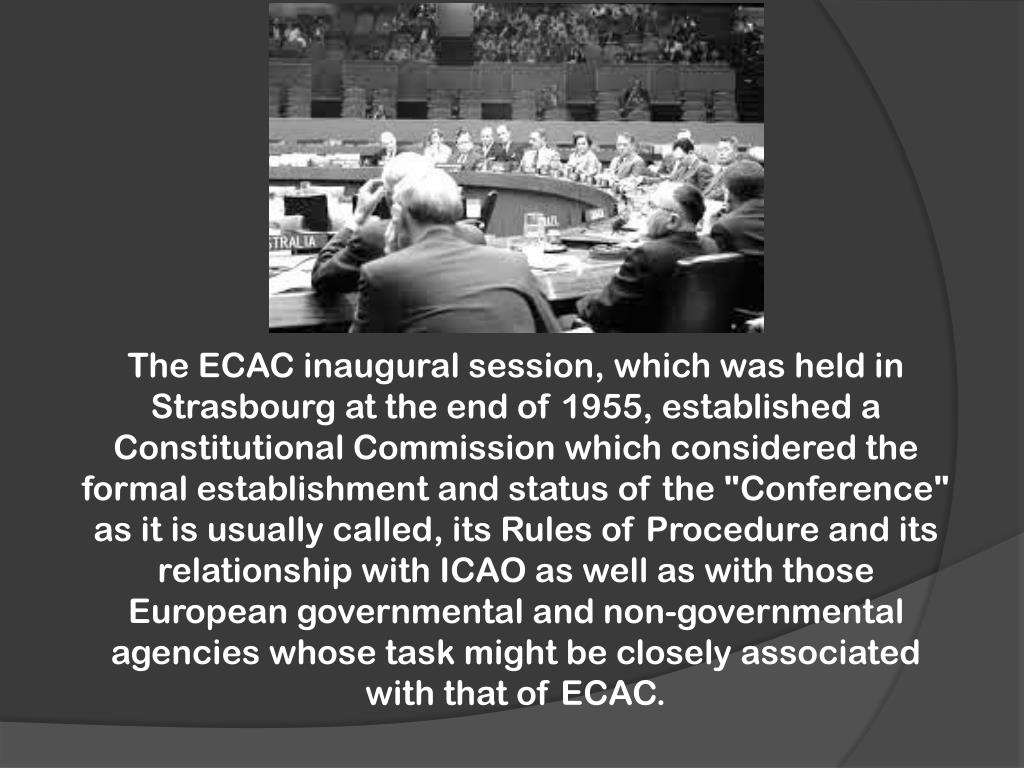 PPT - ECAC The European Civil Aviation Conference PowerPoint ...