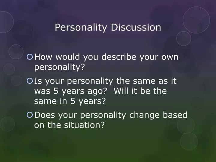PPT - Personality Discussion PowerPoint Presentation, free download ...
