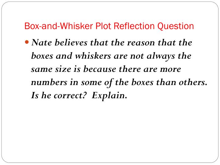 PPT - Box and Whisker Plots PowerPoint Presentation - ID:2131864