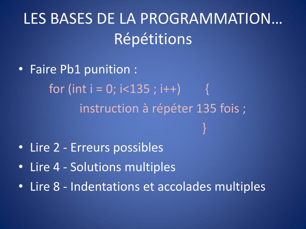 Ppt Les Bases De La Programmation… Affichage De Texte Suite D