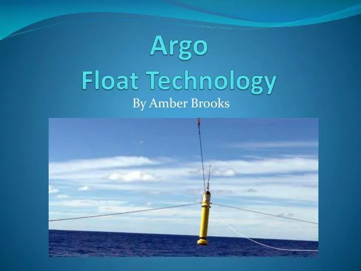 PPT - Argo Float Technology PowerPoint Presentation, free download - ID ...