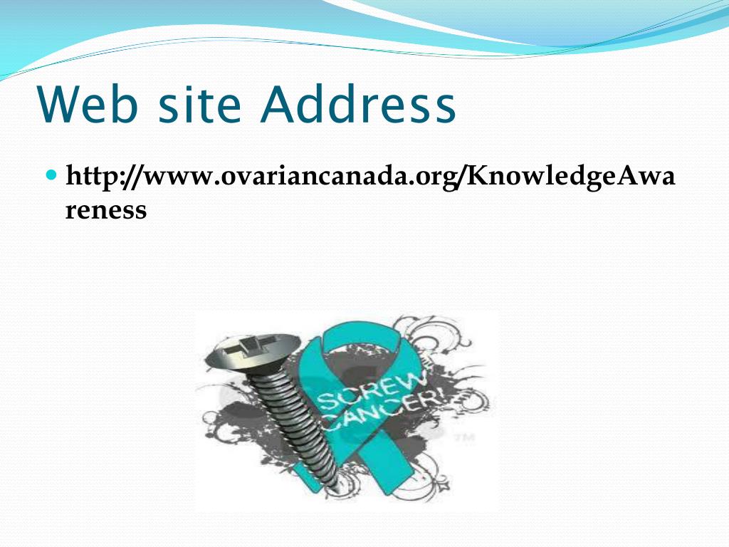 PPT - Ovarian Cancer Canada PowerPoint Presentation, free download - ID ...
