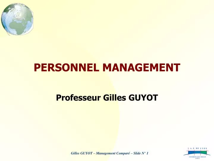 PPT - PERSONNEL MANAGEMENT PowerPoint Presentation, free download - ID ...