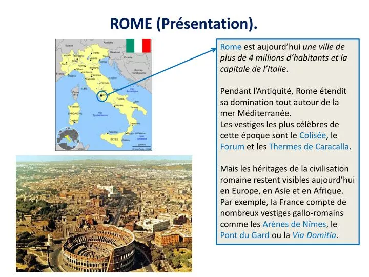 PPT - ROME (Présentation). PowerPoint Presentation, free download - ID ...