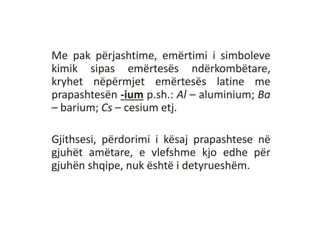 PPT - EMËRTIMI I KOMPONIMEVE KIMIKE INORGANIKE PowerPoint Presentation ...