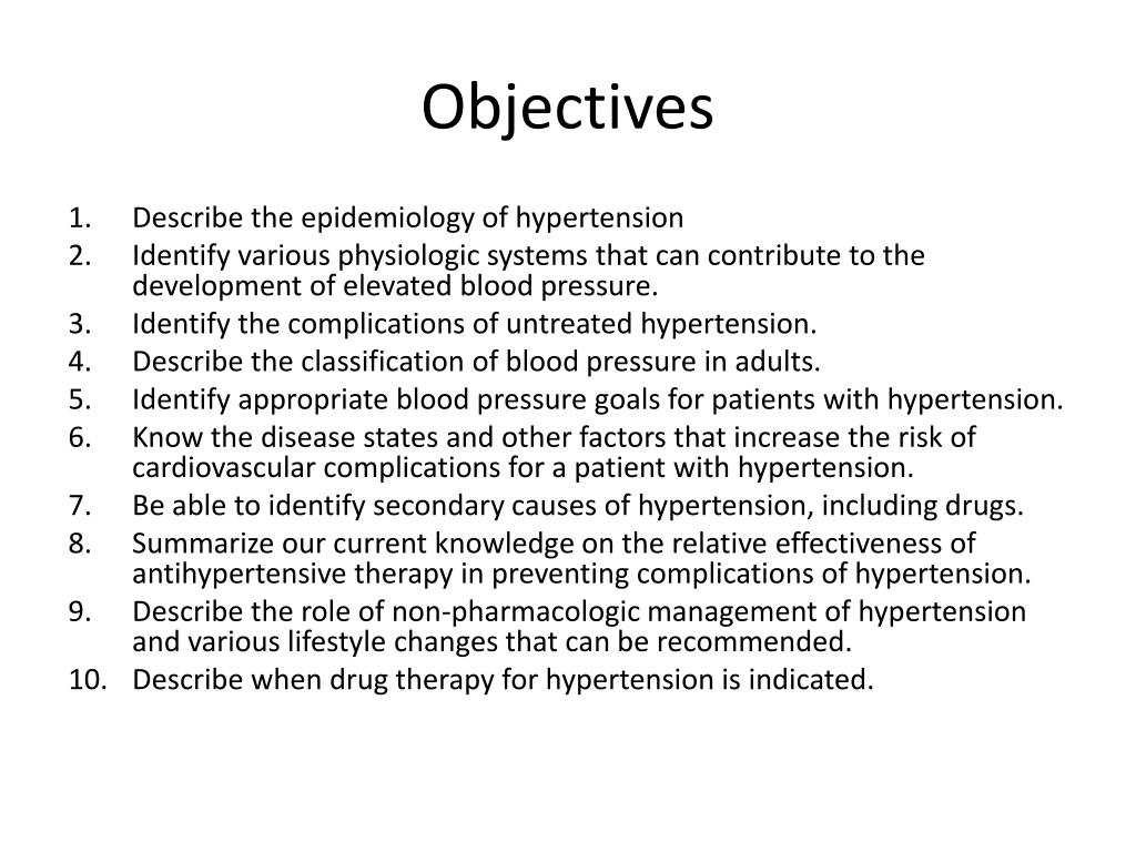 Ppt Evidence Based Treatment Of Hypertension Powerpoint Presentation