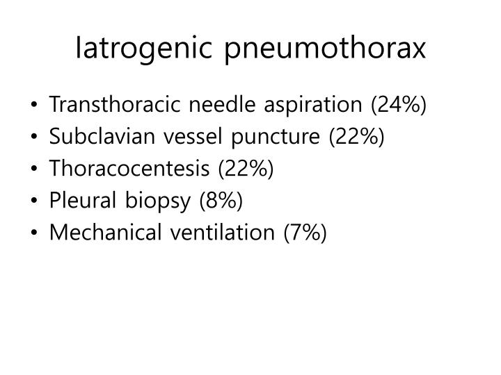 PPT - Management of spontaneous pneumothorax : British Thoracic Society ...