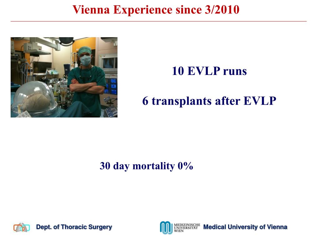 PPT - Ex Vivo Lung Perfusion (EVLP) Clemens Aigner , MD Vienna Lung ...