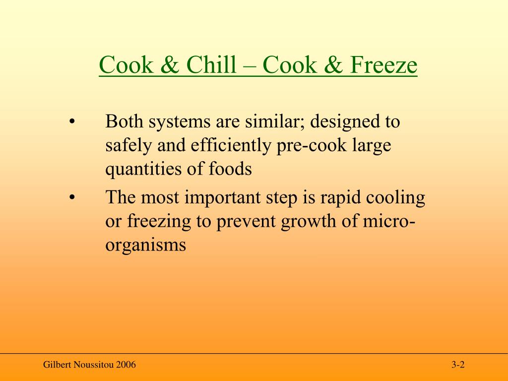 PPT - NUTRITION L3 COOK & CHILL and COOK & FREEZE SYSTEMS PowerPoint ...