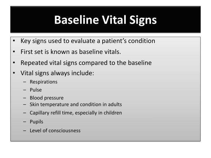 PPT - Baseline Vital Signs and SAMPLE History PowerPoint Presentation ...