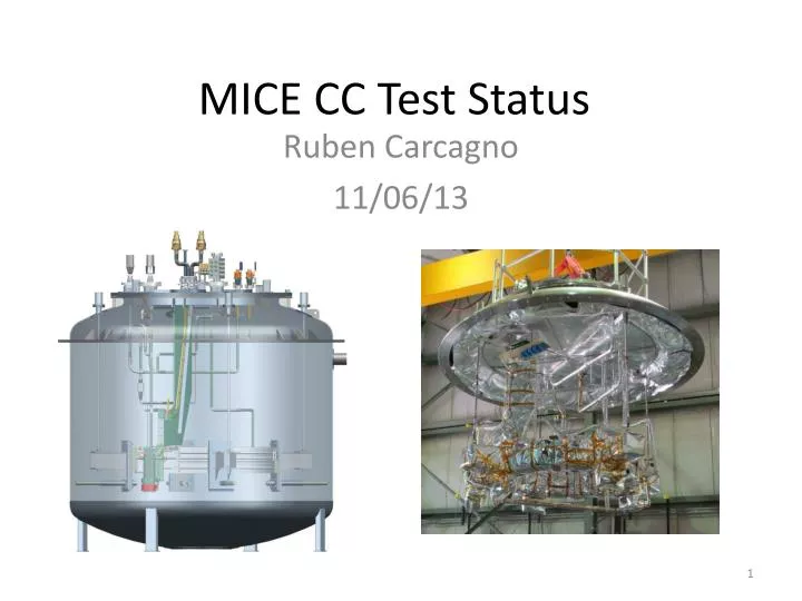 PPT - MICE CC Test Status PowerPoint Presentation, free download - ID ...