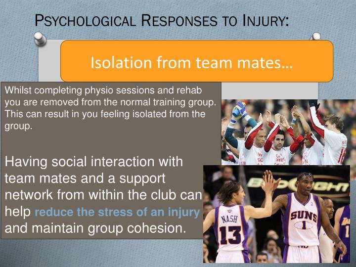 PPT - The Physiological and Psychological responses to sports injuries ...