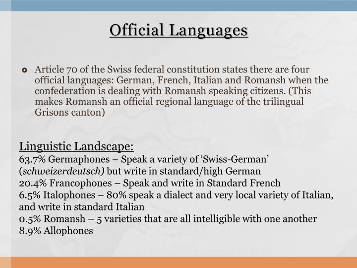 PPT - Language & Territorial Rights in Belgium & Switzerland PowerPoint ...