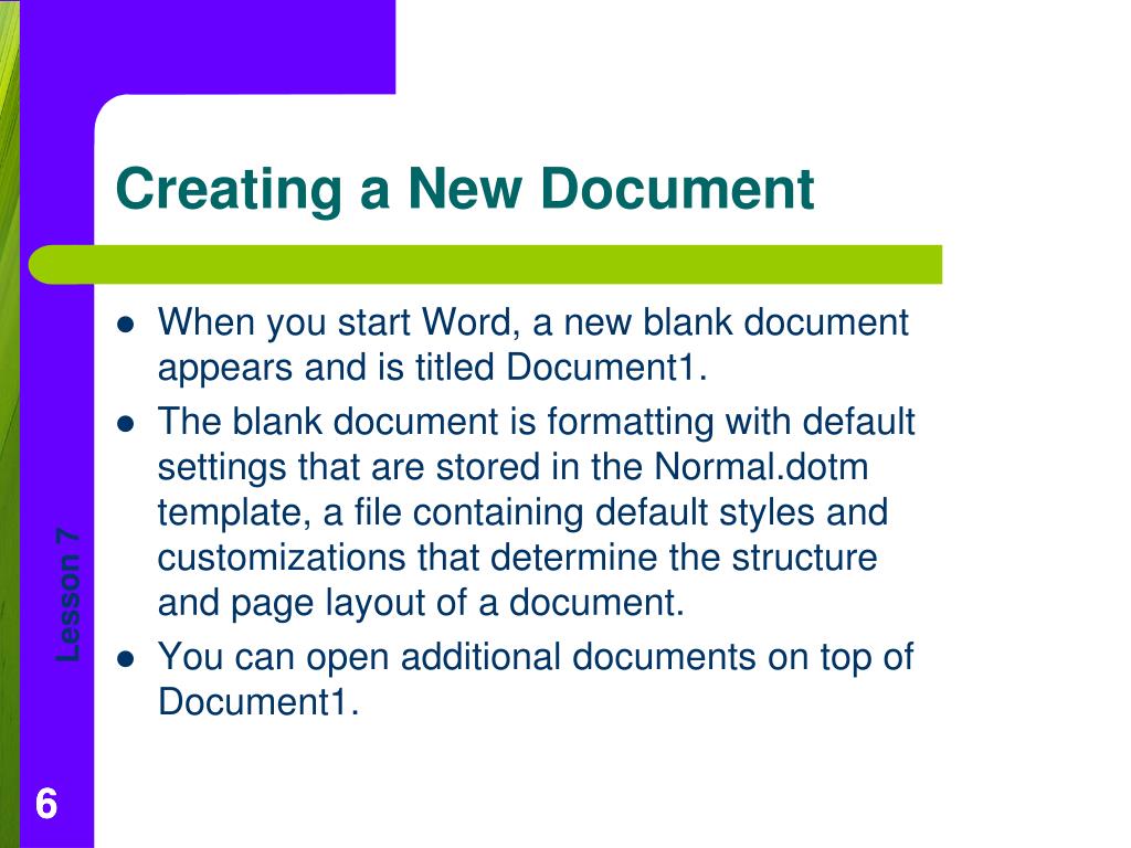 PPT - Lesson 7 Getting Started with Word Essentials PowerPoint ...