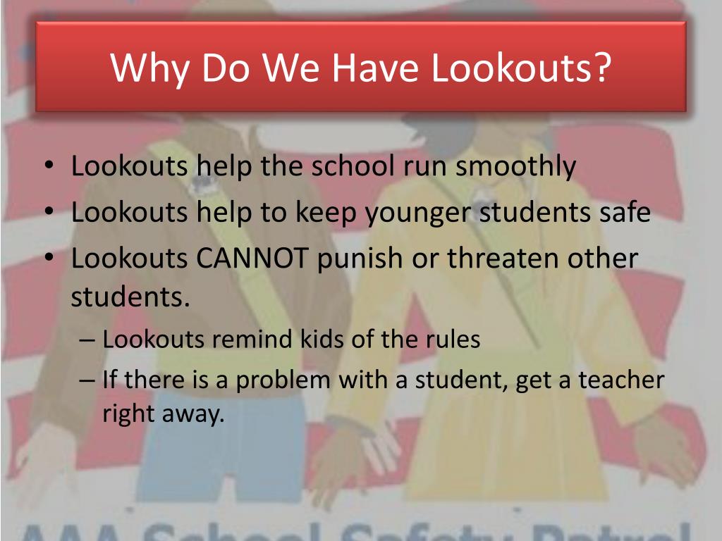 PPT - Lookout Scouts Safety Patrol PowerPoint Presentation, free ...