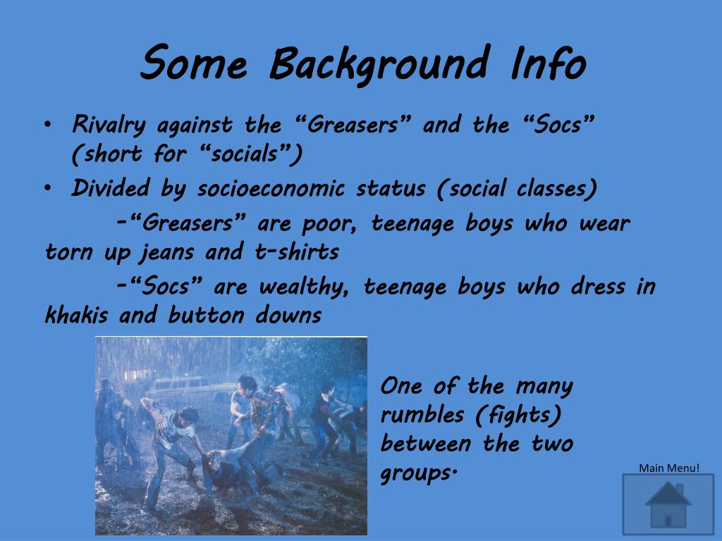 PPT - The Outsiders Written By: S. E. Hinton Ms. Rhodes 9 th Grade ...