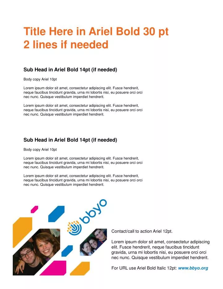 PPT - Title Here in Ariel Bold 30 pt 2 lines if needed PowerPoint ...