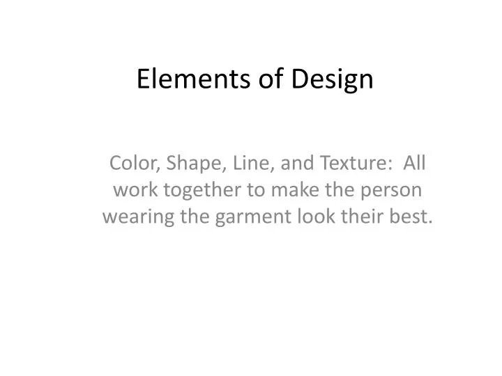 PPT - Elements of Design PowerPoint Presentation, free download - ID ...