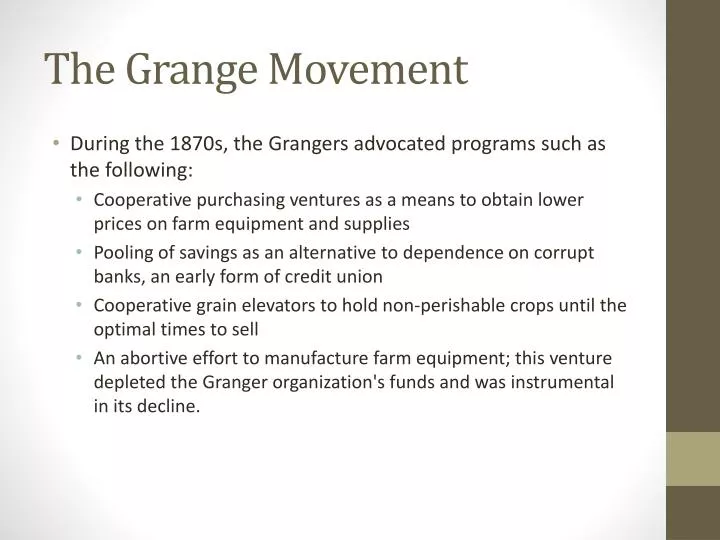 PPT - The Grange Movement PowerPoint Presentation, free download - ID ...