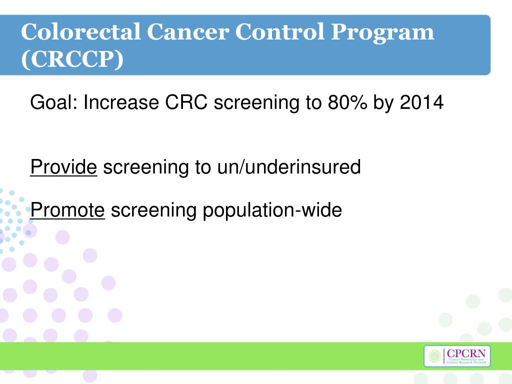 PPT - Evidence-Based Colorectal Cancer Screening Promotion PowerPoint ...